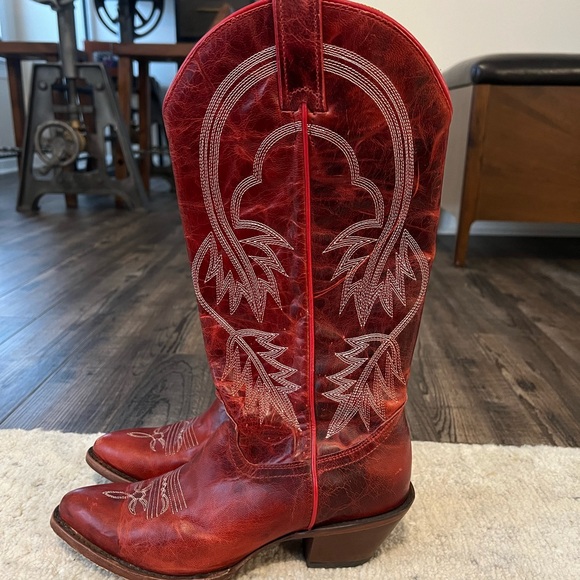 Shoes | Idyllwind Red Cowboy Boots Size 8 | Poshmark